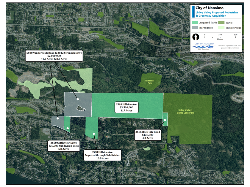 Council Completes Linley Valley Parkland Acquisitions | City of Nanaimo