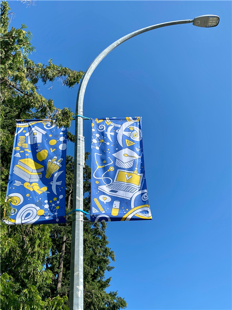 New banners add colour and vibrancy to Nanaimo streets | City of Nanaimo