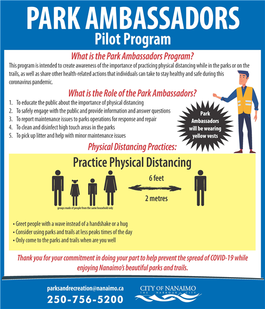 City Park Ambassadors to Engage with Public on Physical Distancing ...