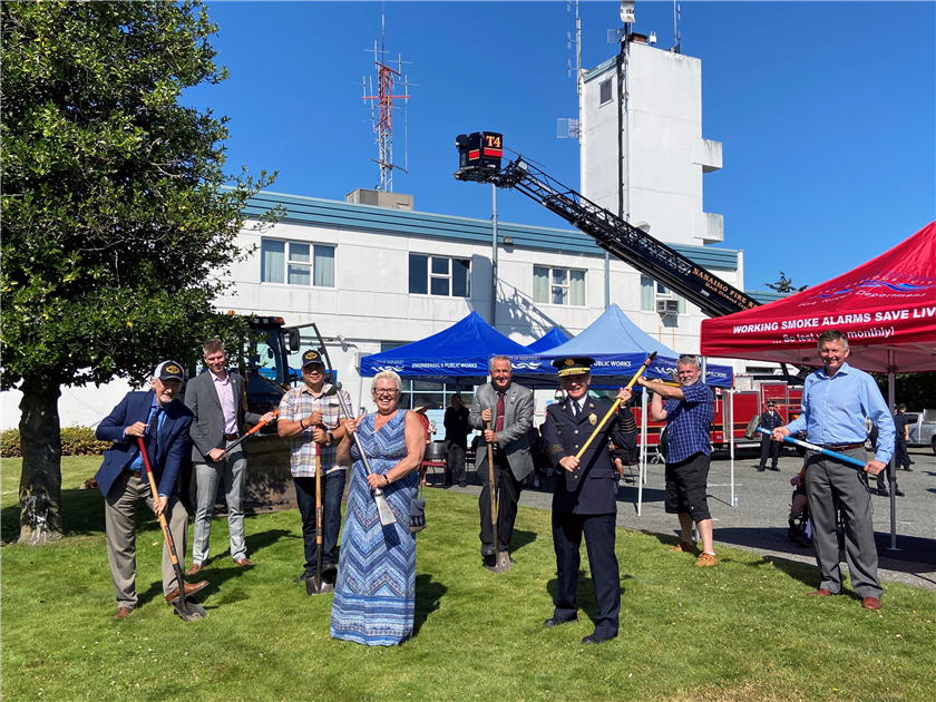 Groundbreaking ceremony takes place for Fire Station #1 | City of Nanaimo